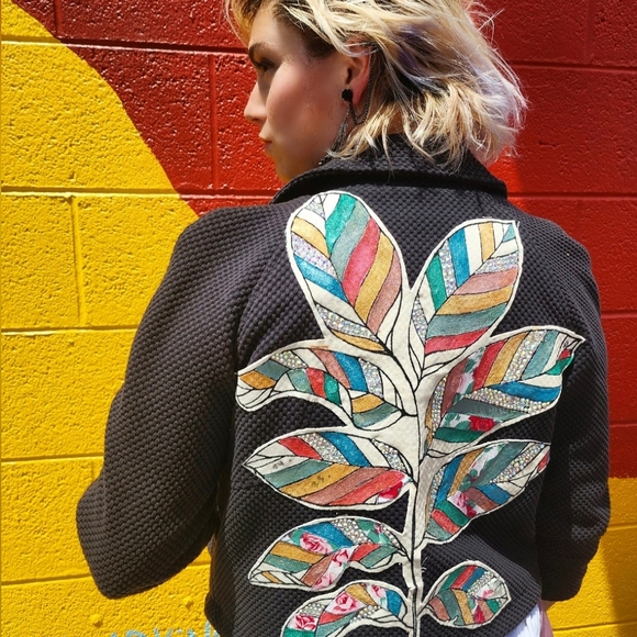 Source Unknown | Jackets & Coats | Rainbow Tree Crop Jacket | Poshmark
